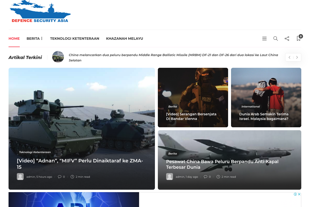 defencesecurityasia.com | Design Professional Website Murah & SEO Rekaweb™